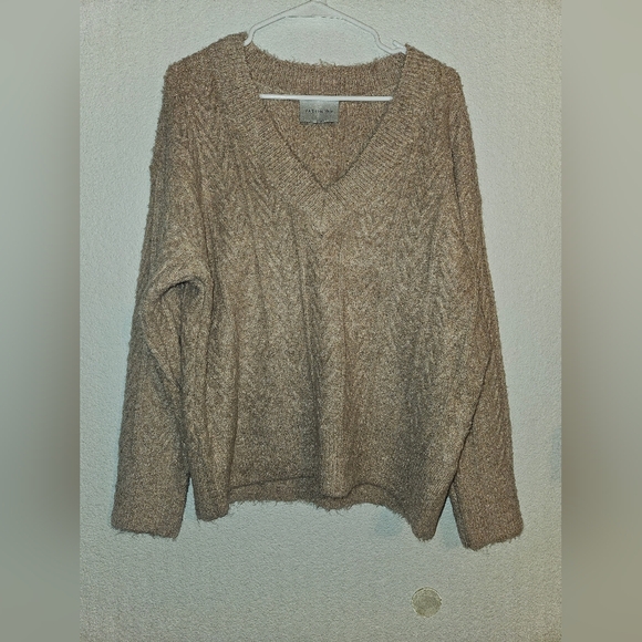 Jason Wu | Sweaters | Jason Wu Womens Vneck Sweater In Tan | Poshmark